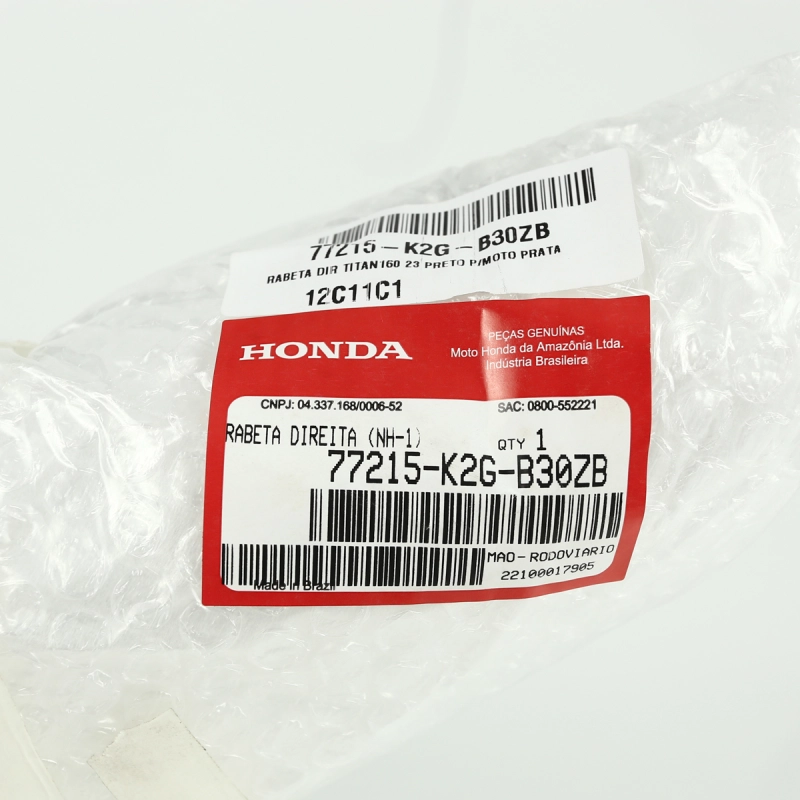 Rabeta Direita Cg Titan 160 2023 Preto Moto Prata Original Honda | Moto ...